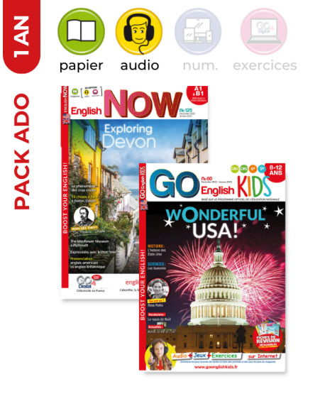 English Now papier numérique et exercices interactifs